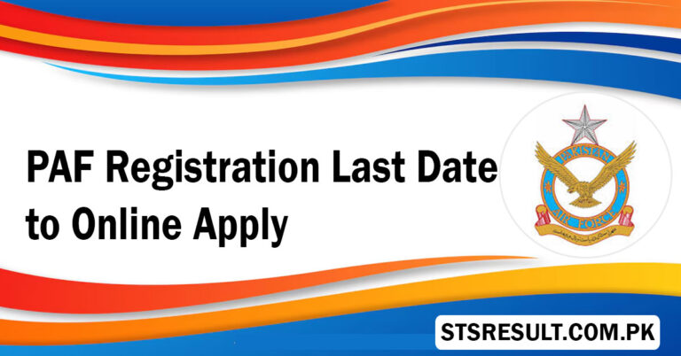 PAF Registration 2024 Via joinpaf.gov.pk Last Date