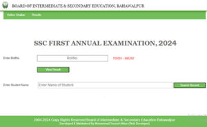 BISE BWP 10th Class Result 2024 Announced-09 July