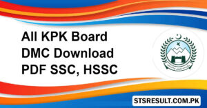 All KPK Board DMC 2024 Download PDF SSC, HSSC