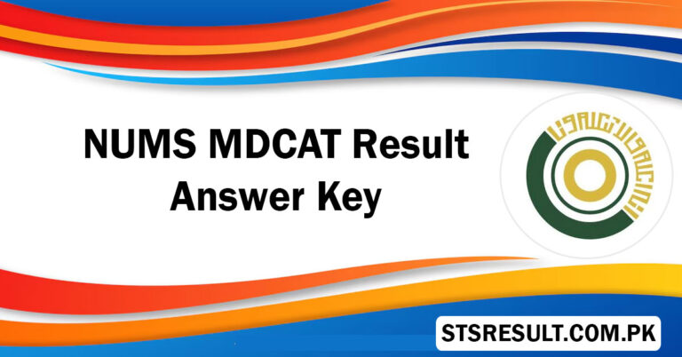 NUMS MDCAT Result 2024 Answer Key Held On 01 September